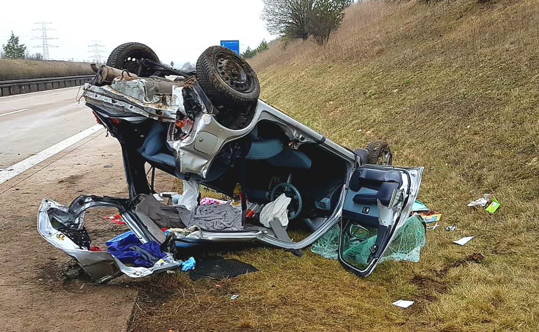 Junge Frau bei Unfall auf der A71 nahe Arnstadt schwer verletzt ...